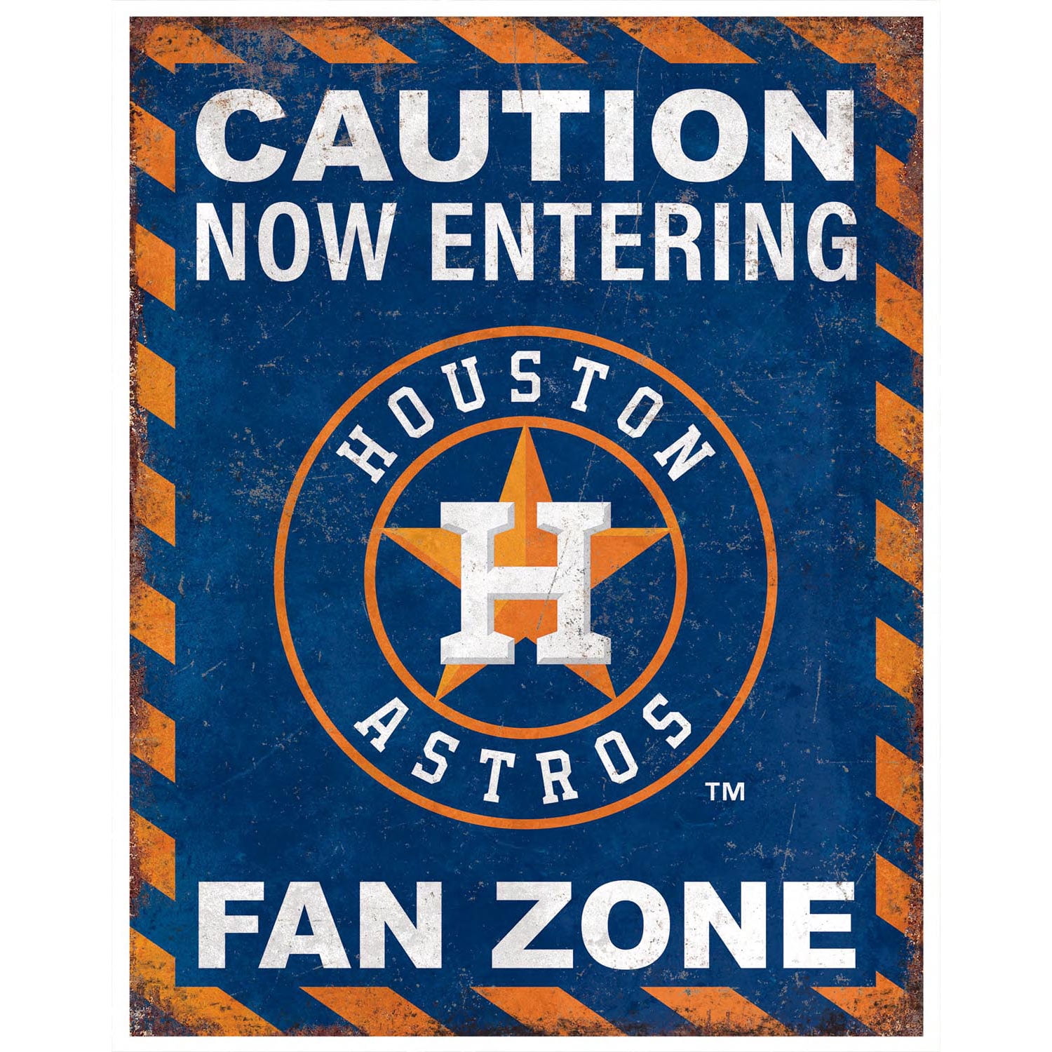 Houston Astros 13" x 20" Fan Zone Metal Sign - Walmart.com