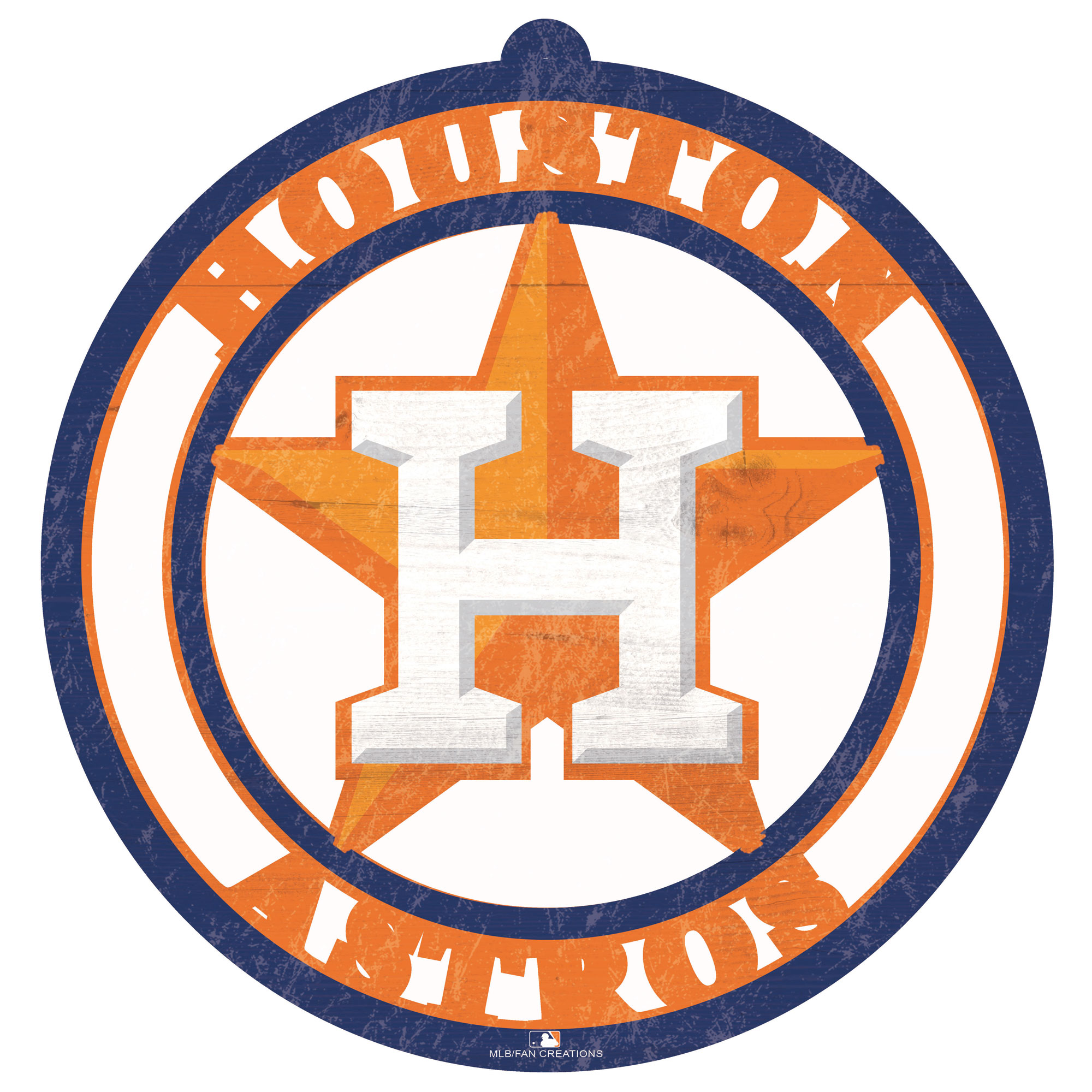 Houston Astros 16'' Team Color Logo Cutout - Walmart.com