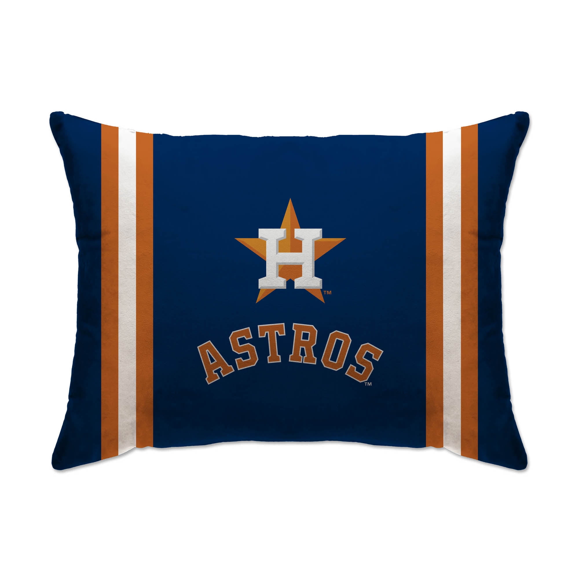 Houston Astros 20" x 26" Standard Stripe Logo Micro Plush Bed Pillow ...