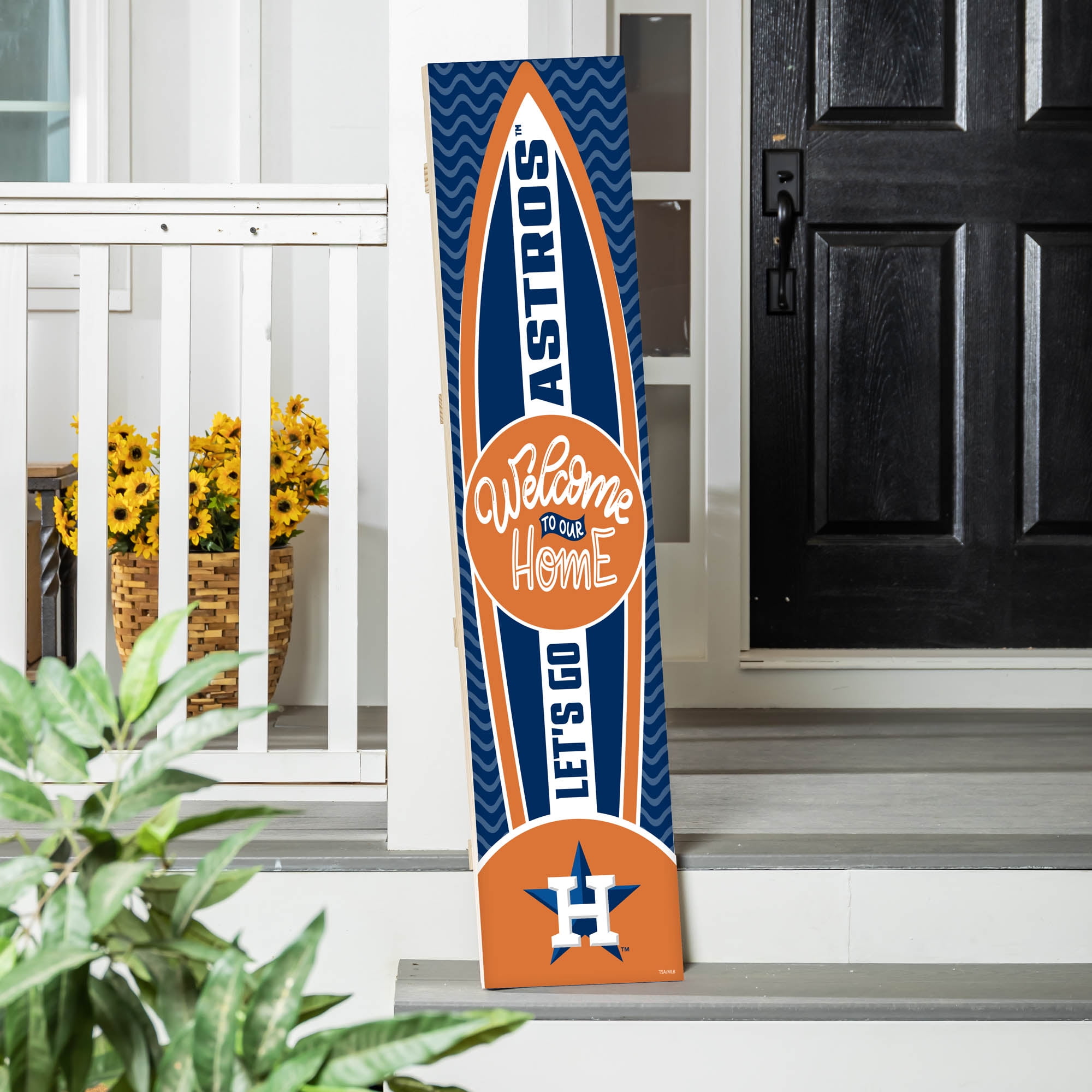 Houston Astros 47" Surfboard Summer Porch Leaner Welcome Wall Sign ...