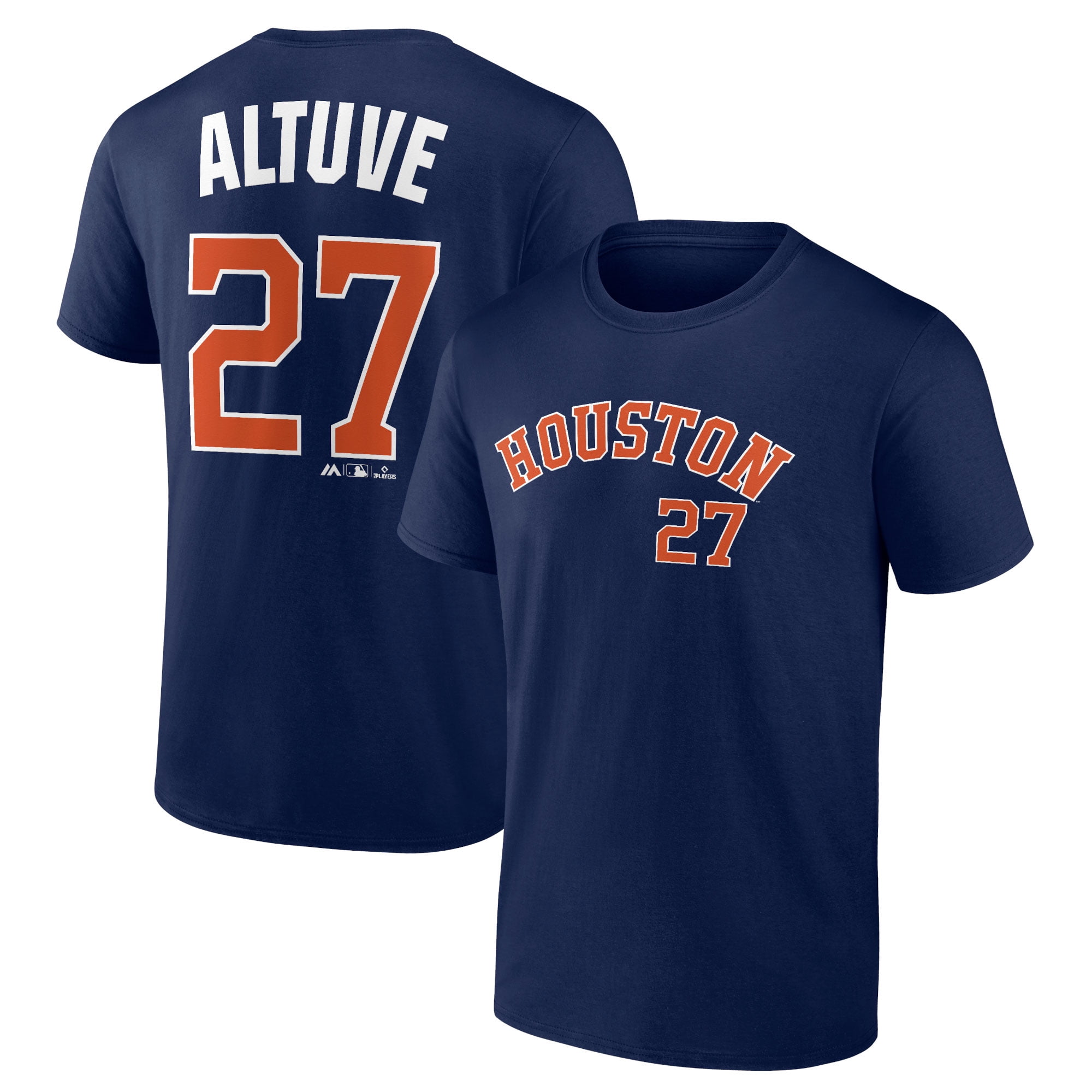 Houston Astros J Altuve - MLB Player Men's Short Sleeve Crew Neck T ...