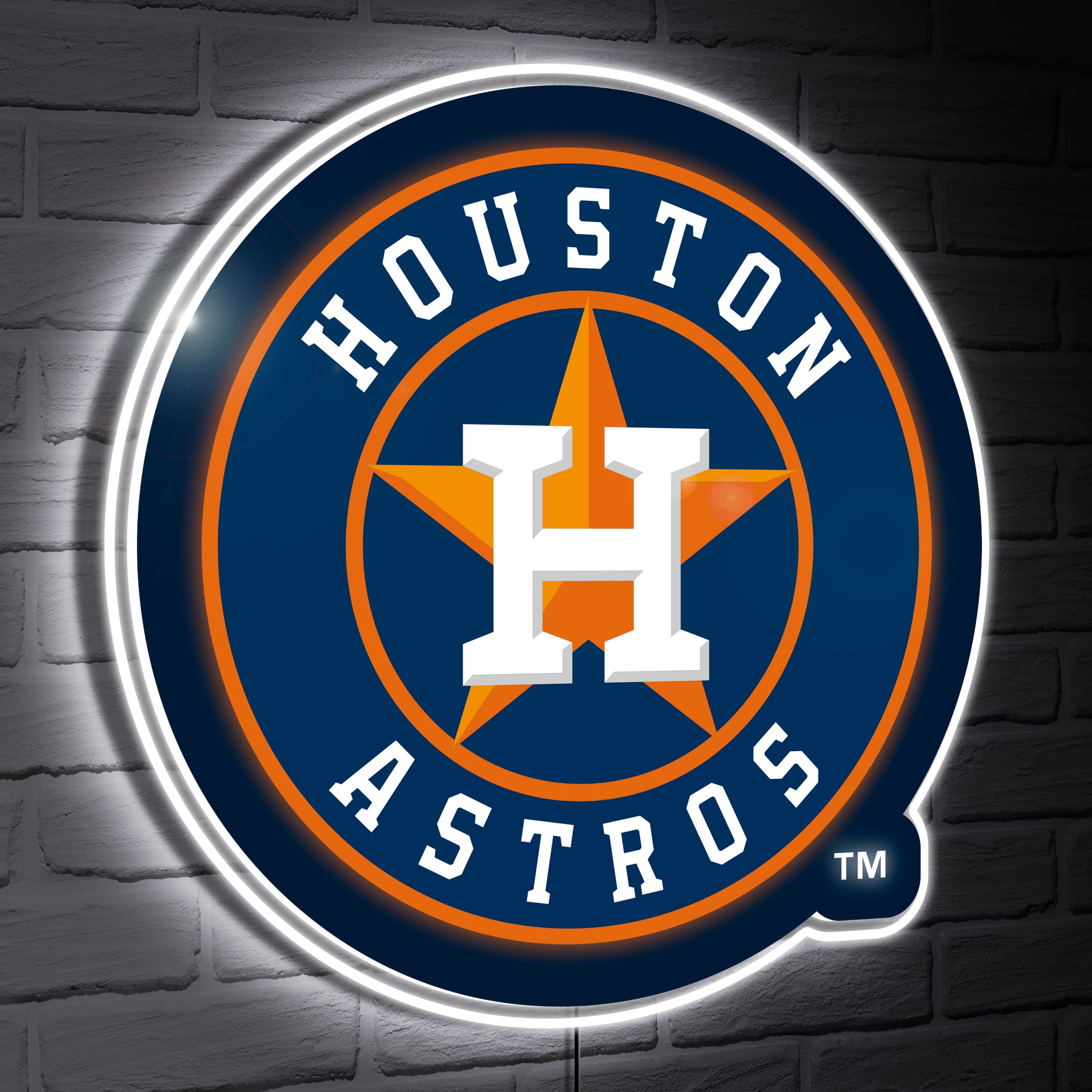 Houston Astros LED Team Logo Shaped Lighted Wall Sign - Walmart.com