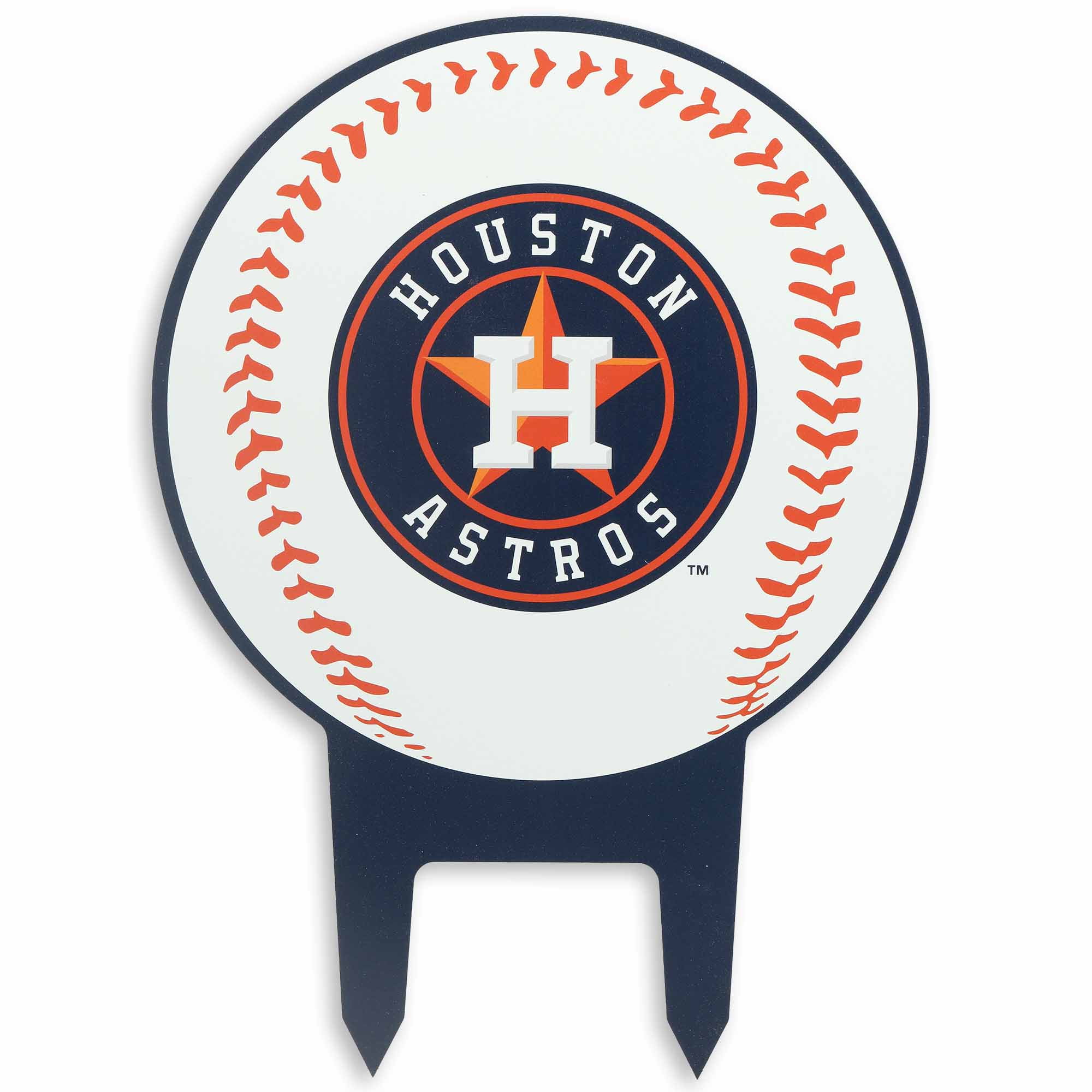 Houston Astros Logo Baseball Metal Garden Stake - Walmart.com