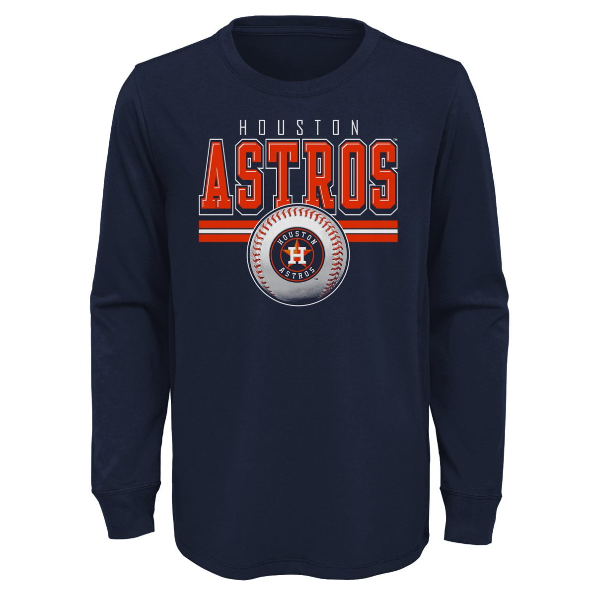 Houston Astros MLB Boys Long-Sleeve Tee - Walmart.com