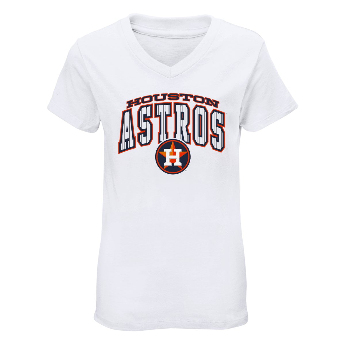 Houston Astros MLB Girls Short-Sleeve V-Neck Tee - Walmart.com