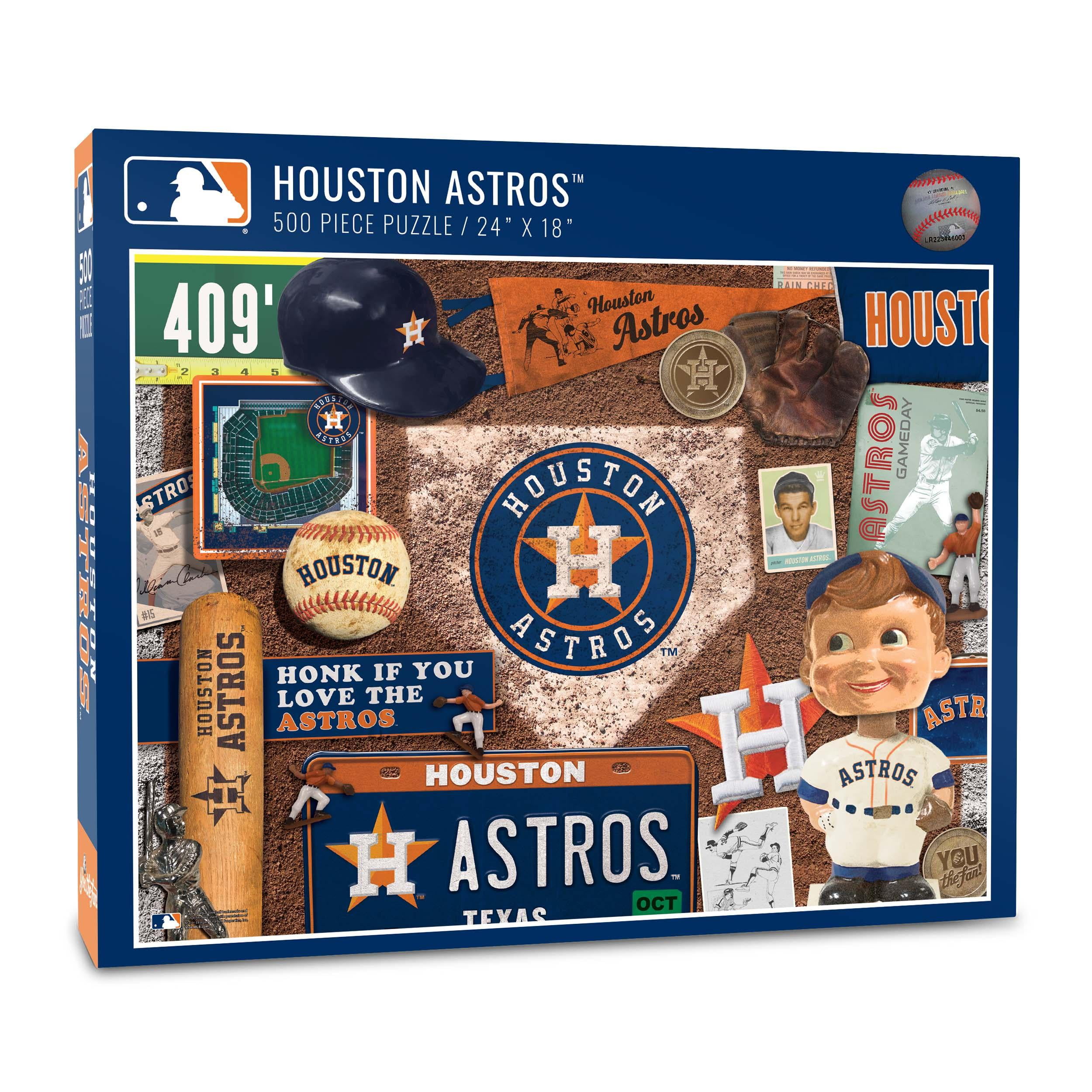 Houston Astros Retro Series 500-Piece Vintage Baseball Memorabilia ...