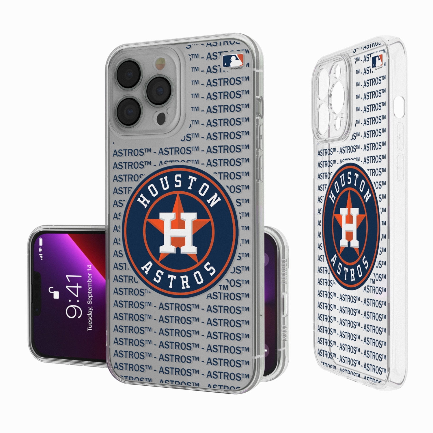 Houston Astros Text Backdrop Clear iPhone Case - Walmart.com