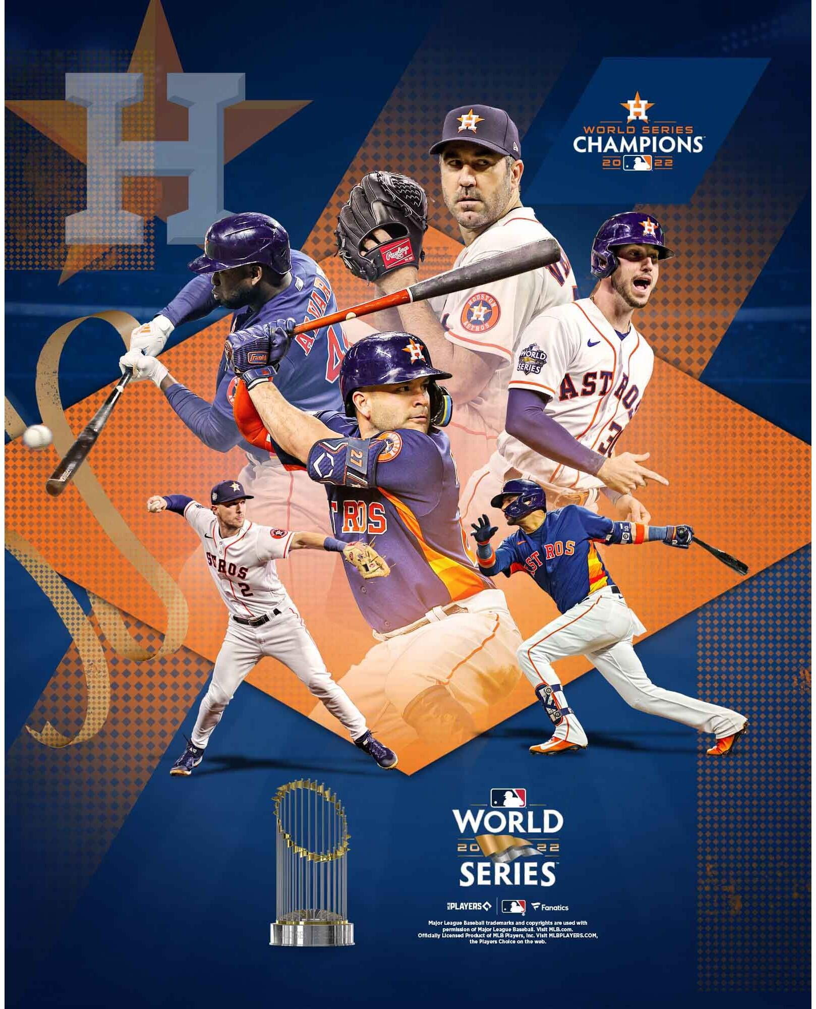 Houston Astros Unsigned 2022 MLB World Series Champions Team Collage ...