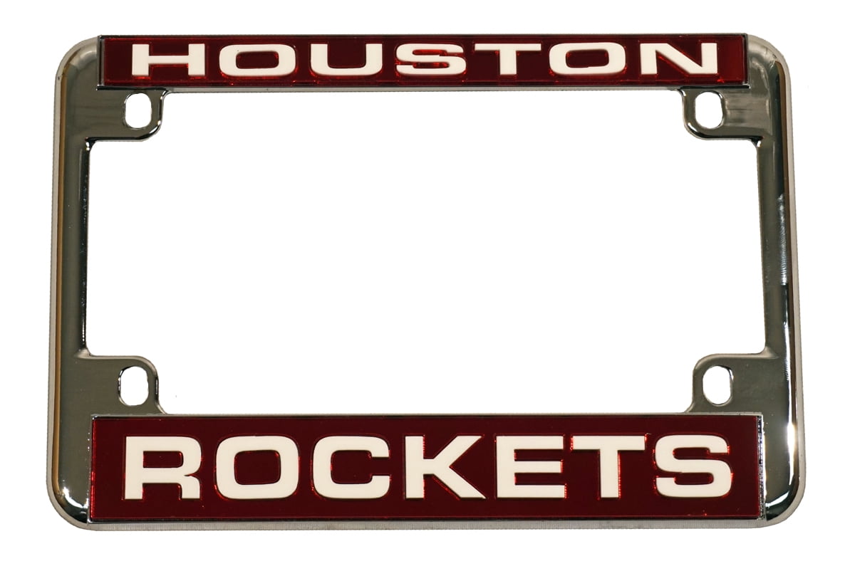 Houston Basketball Rockets Chrome Motorcycle License Plate Frame - also ...