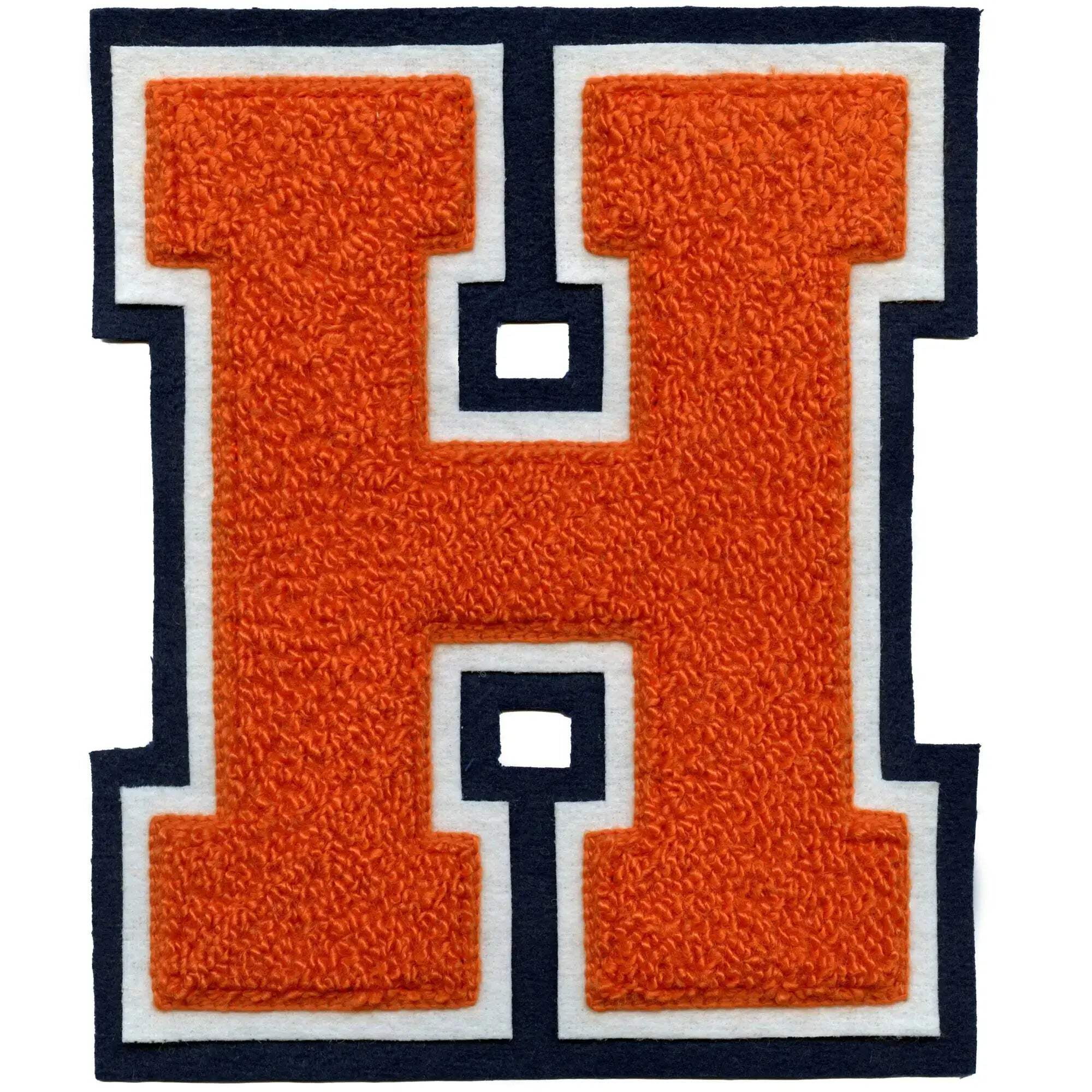Houston Block Letter H Patch Texas Varsity Jacket Chenille Sew On ...