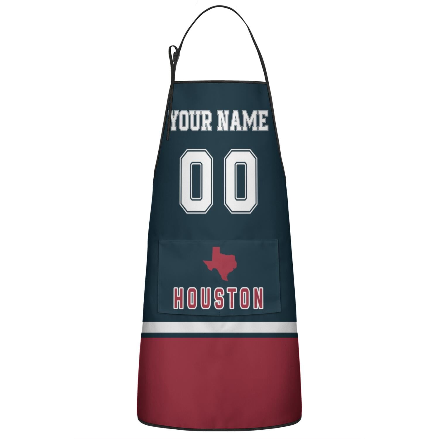 Houston Custom Aprons for Men Women, Personalized Football Style Apron ...