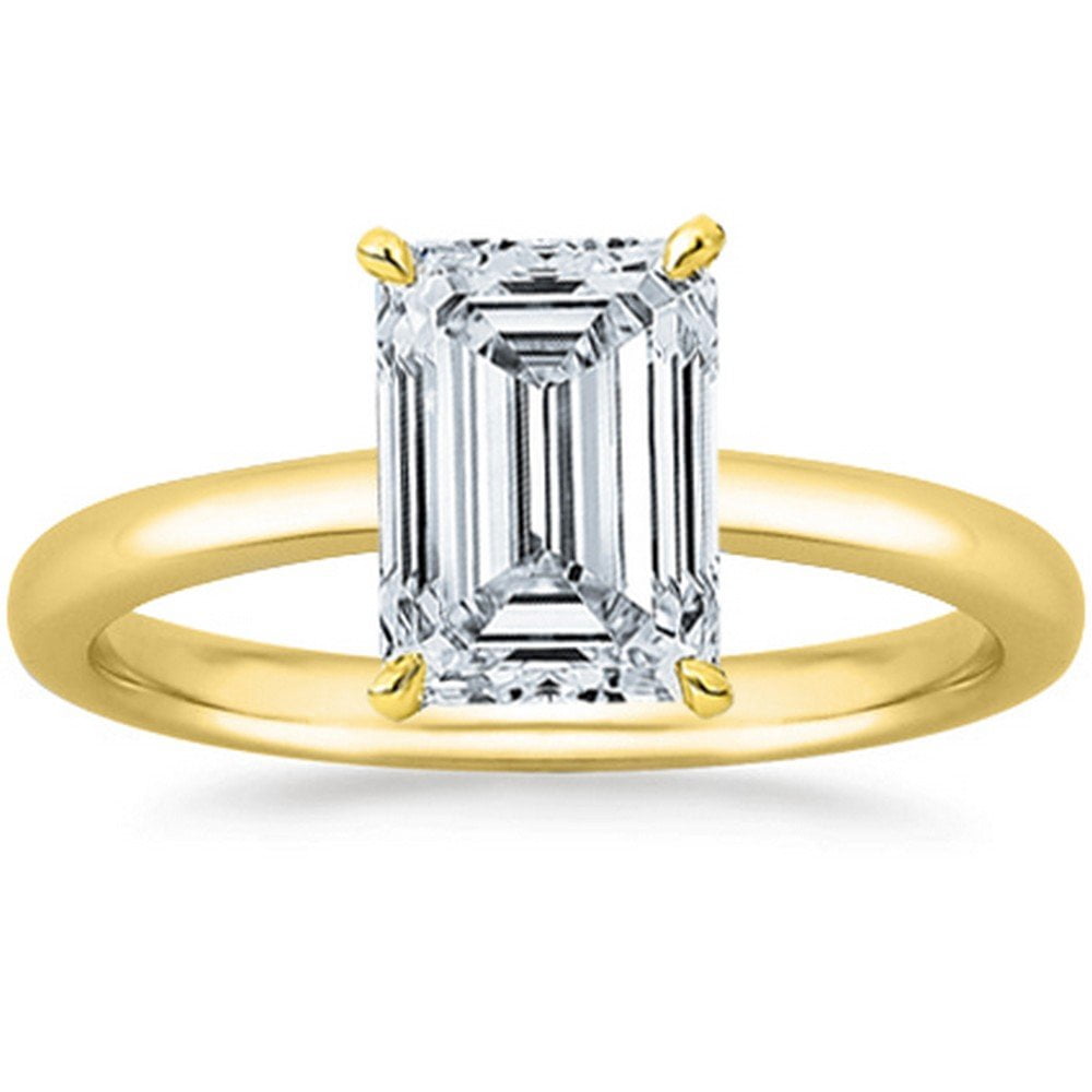 Houston Diamond District 0.5 Carat Emerald Cut Solitaire Diamond ...