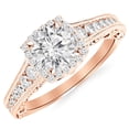 Houston Diamond District 1.25 Carat Designer Halo Channel Set Round ...