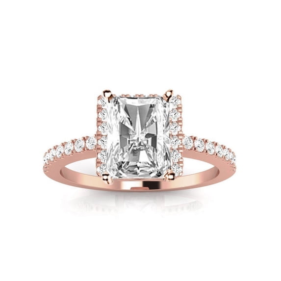 Houston Diamond District 1.25 Carat LAB GROWN DIAMOND Square Halo Style ...