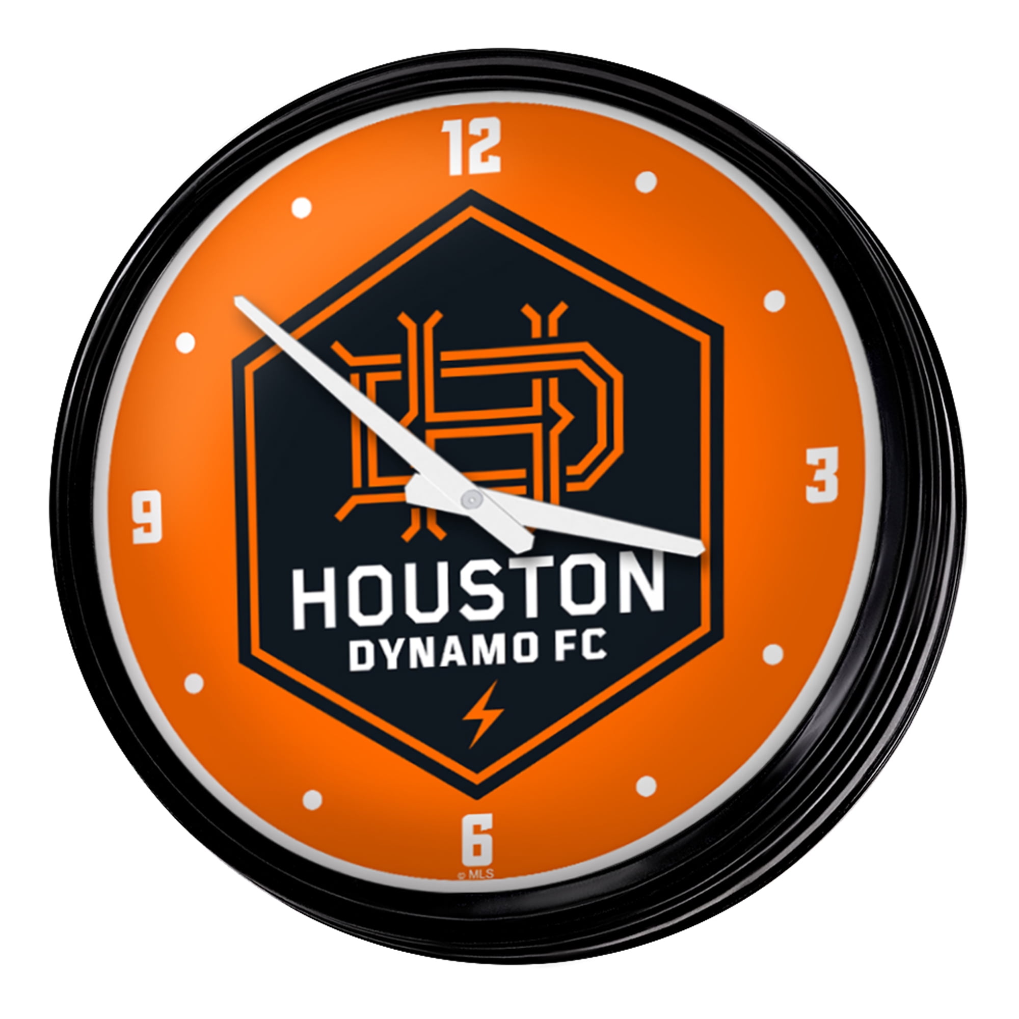 Houston Dynamo FC 18.75" Retro Lighted Wall Clock - Walmart.com