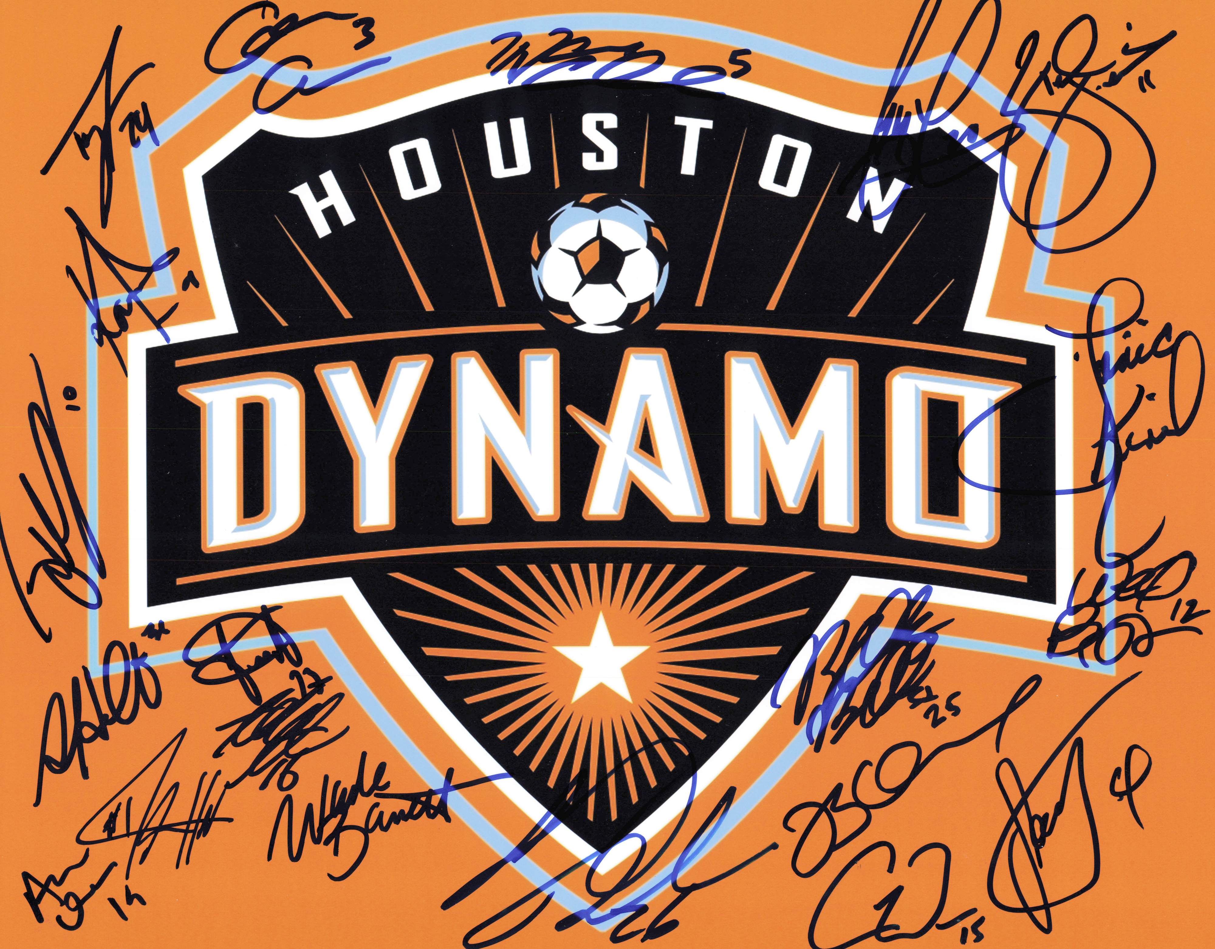 Houston Dynamo Team Signed Autographed 11x14 Photo SKU #244018 ...