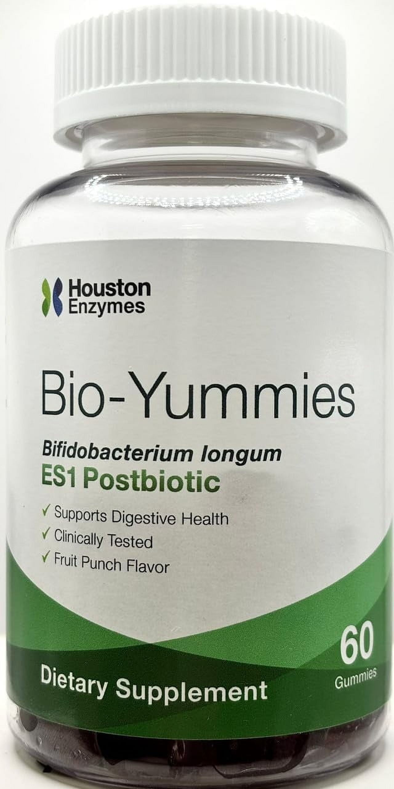 Houston Enzymes BioYummies - Chewable Gummies with ES1 Postbiotic for ...