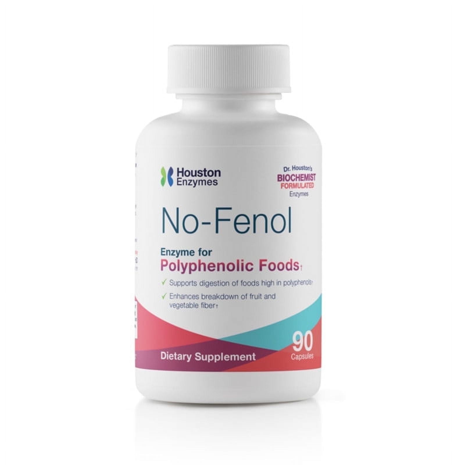 Houston Enzymes No-Fenol Polyphenol Digestive Health Enzyme Supplement ...
