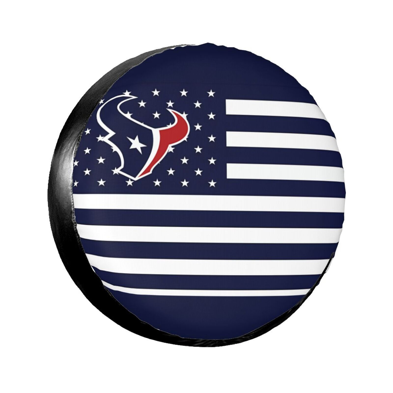 Houston ‌Football Fan Print Spare Tire Cover – Durable Polyester Tire ...