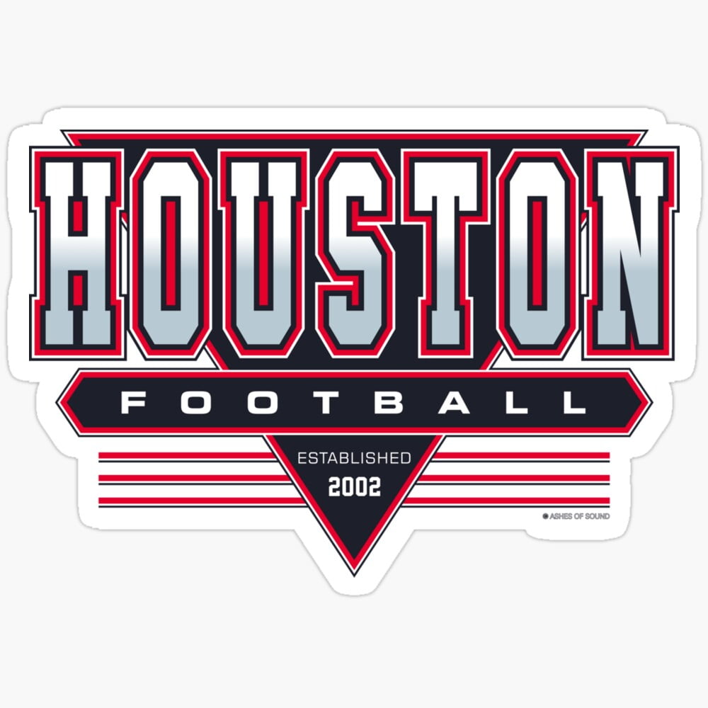 Houston Football Retro, Vintage Texans Inspired 90S Sticker Baseball ...