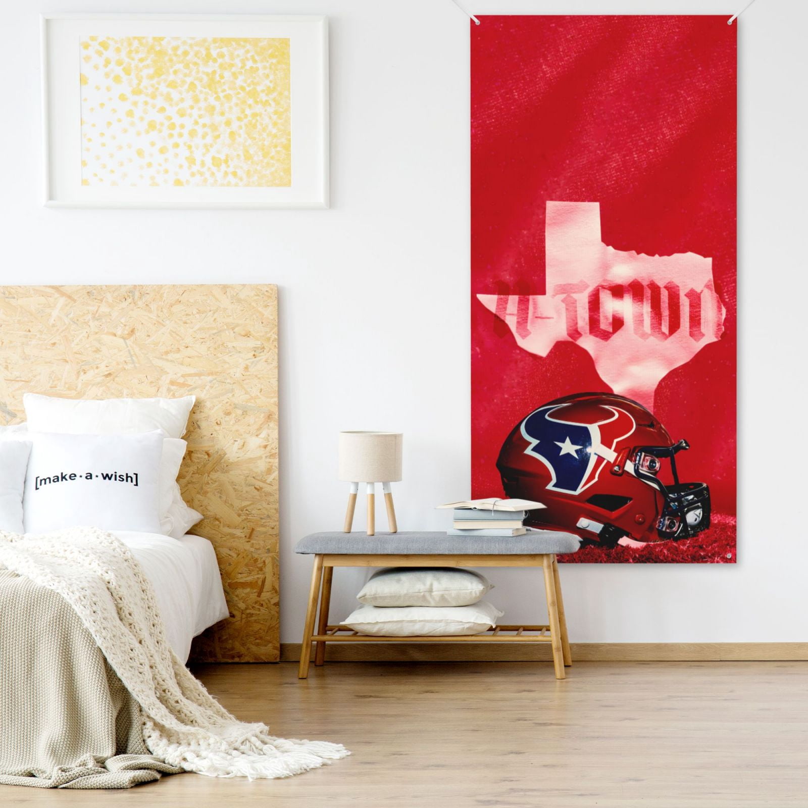 Houston Football Team-Themed Door Cover Decorated Banner - Full Print ...