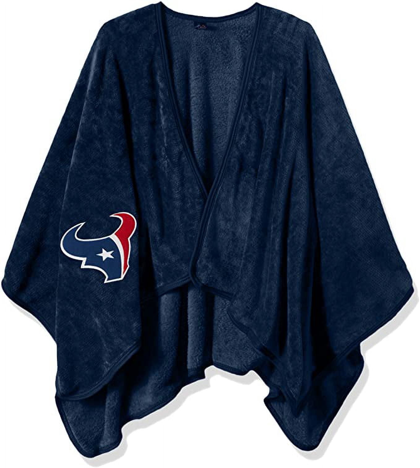 Houston Football Texans 55 x 53.5 Silk Touch Throw Wrap Blanket ...