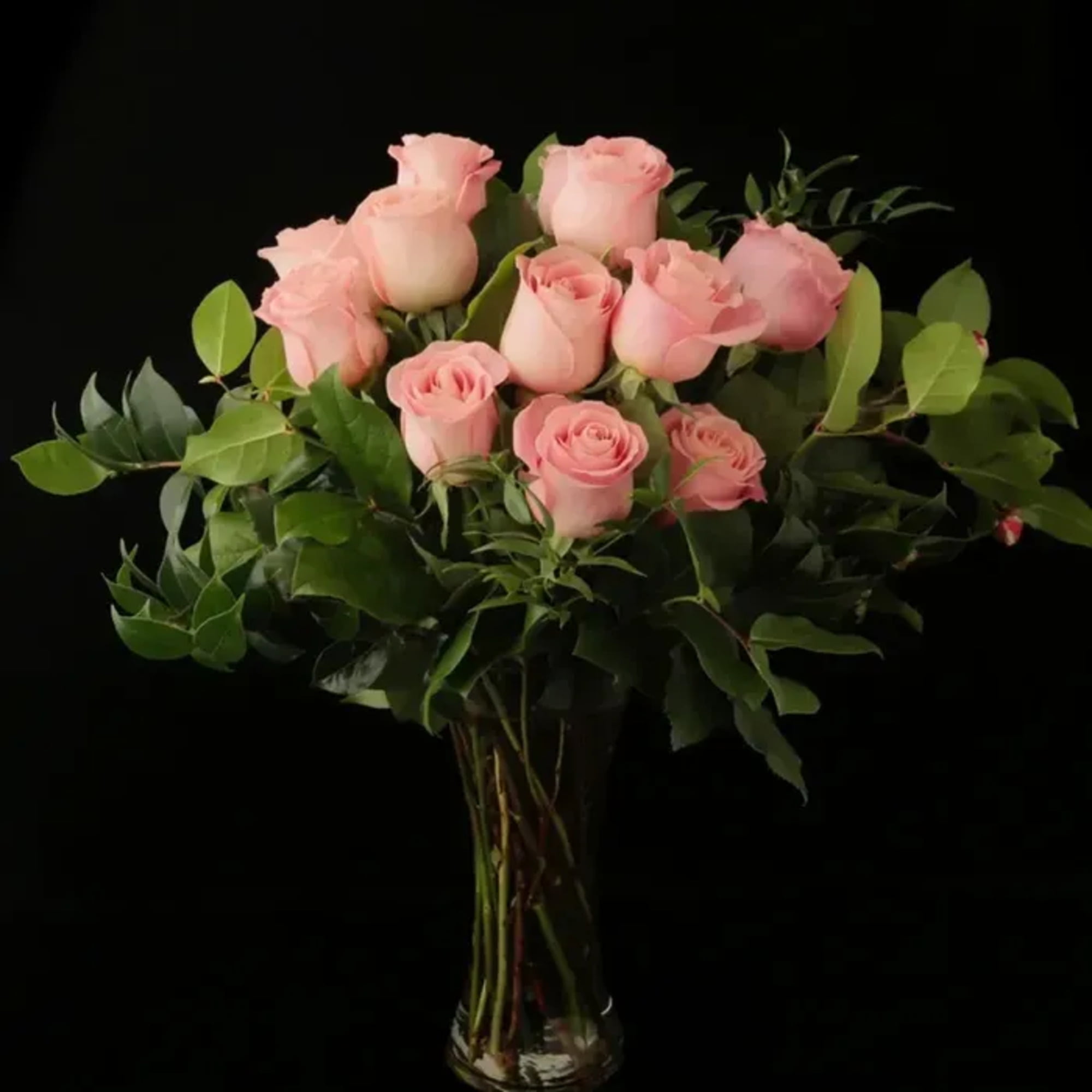 Houston Fresh Flowers Pink Roses - Premium - Walmart.com