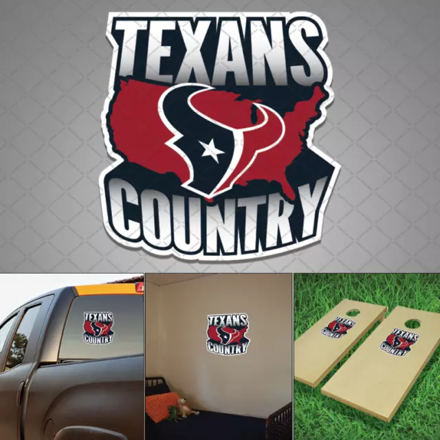 Houston Houston Football Team Country Sticker Decal Vinyl Football Car ...