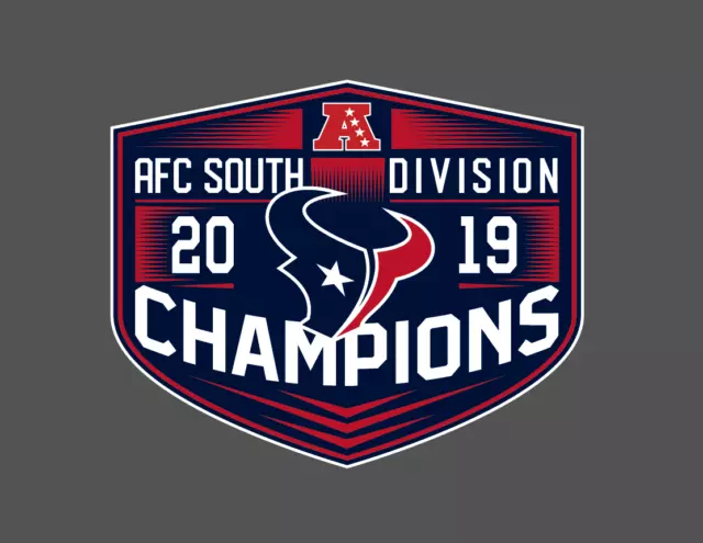 Houston Houston Football Team Sticker Decal 2019 Division Champions ...