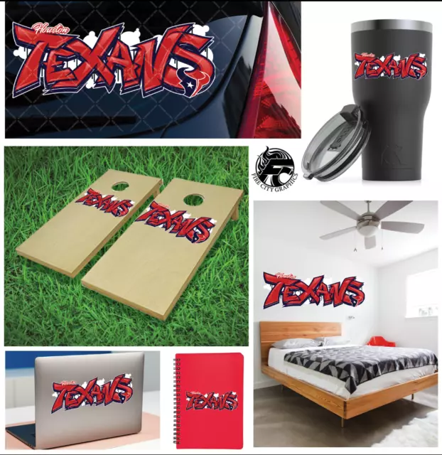 Houston Houston Football Team Sticker Decal Graffiti Car Truck Window ...