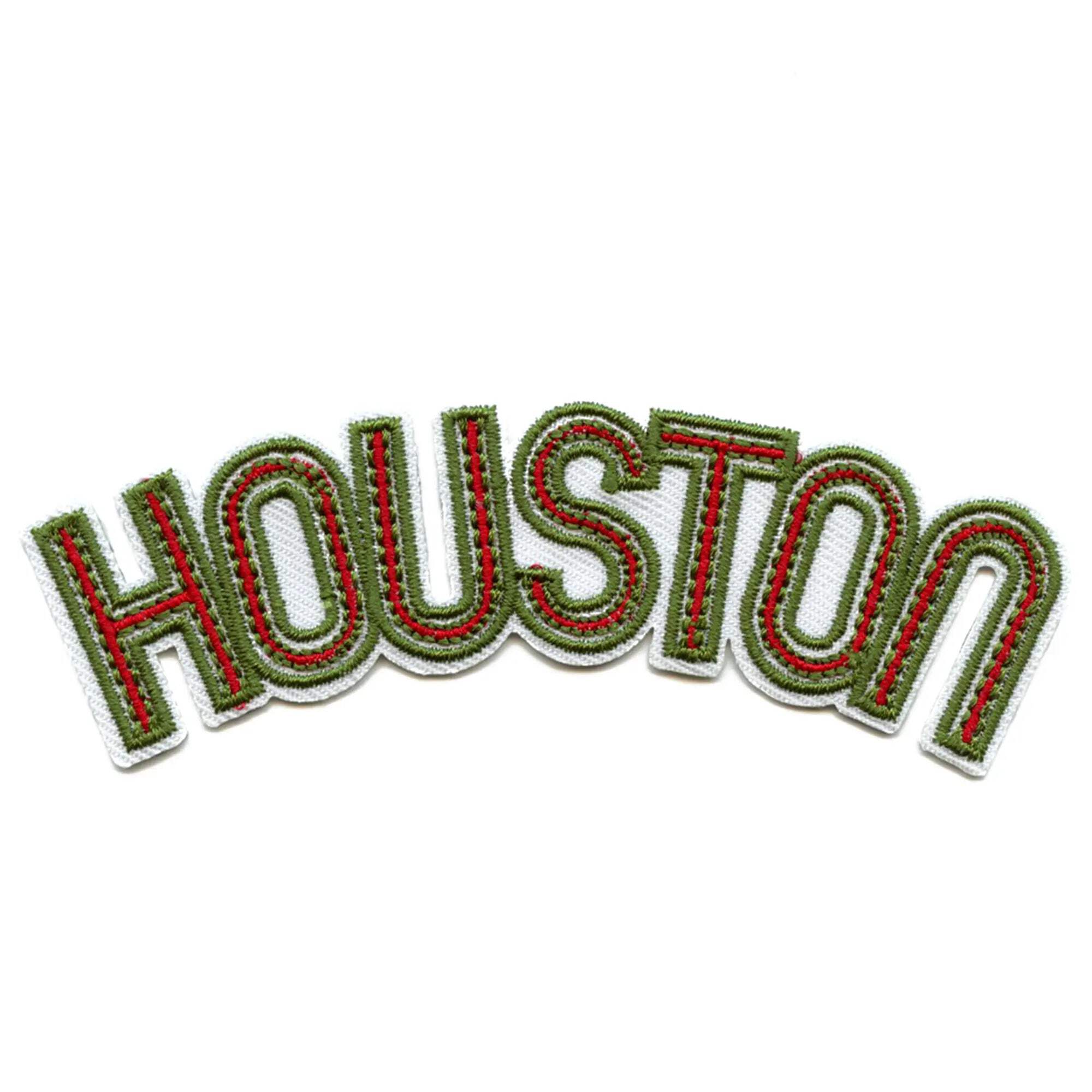 Houston Mexican Colors Patch Hispanic Support Sport Embroidered Iron On ...