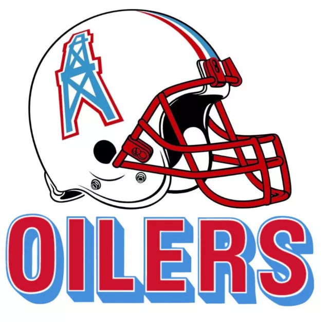 Houston Oilers Helmet Logo Sticker Baseball Sticker, Football Sticker ...