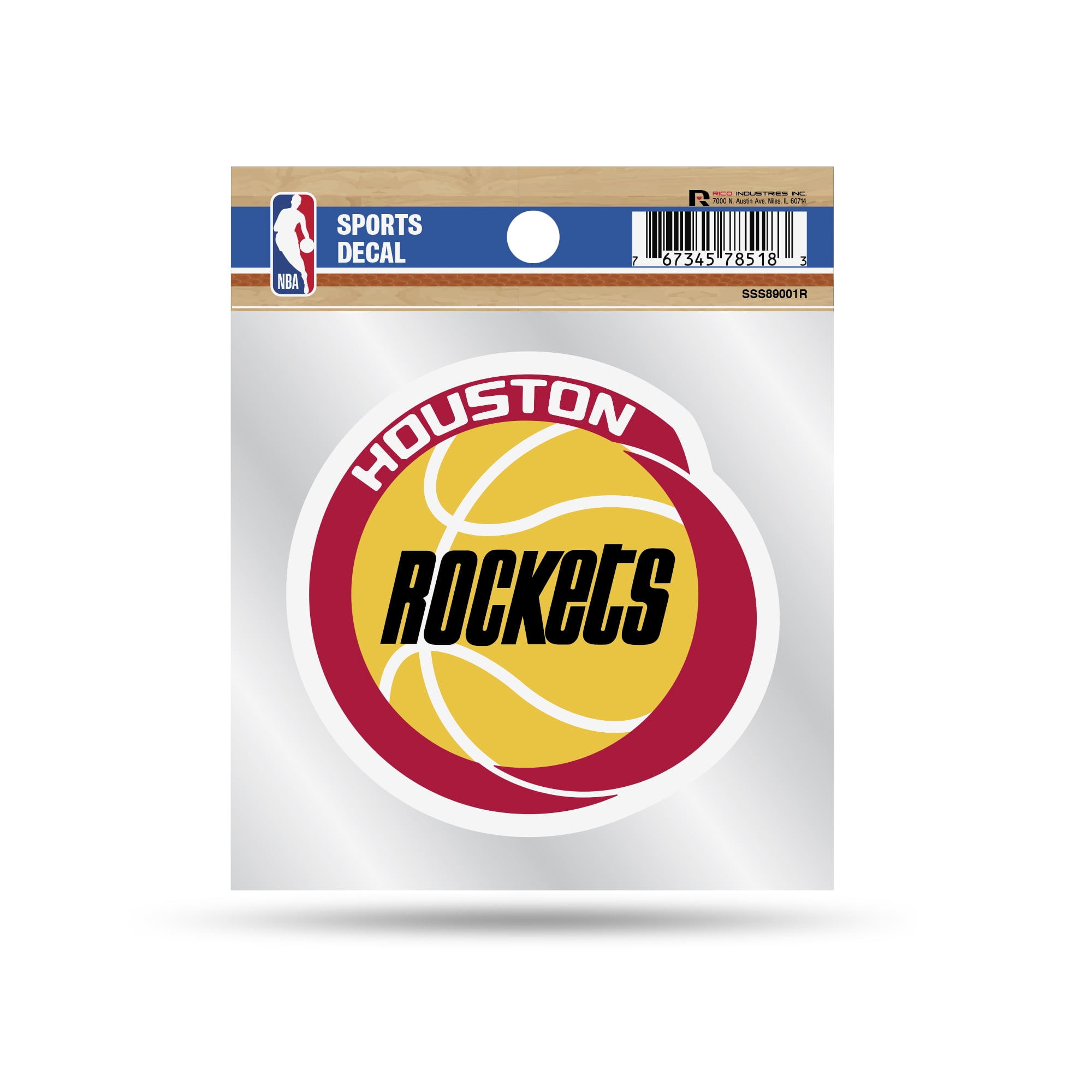Rockets Clear Backer Decal W/ Retro Logo (4"X4") - Walmart.com