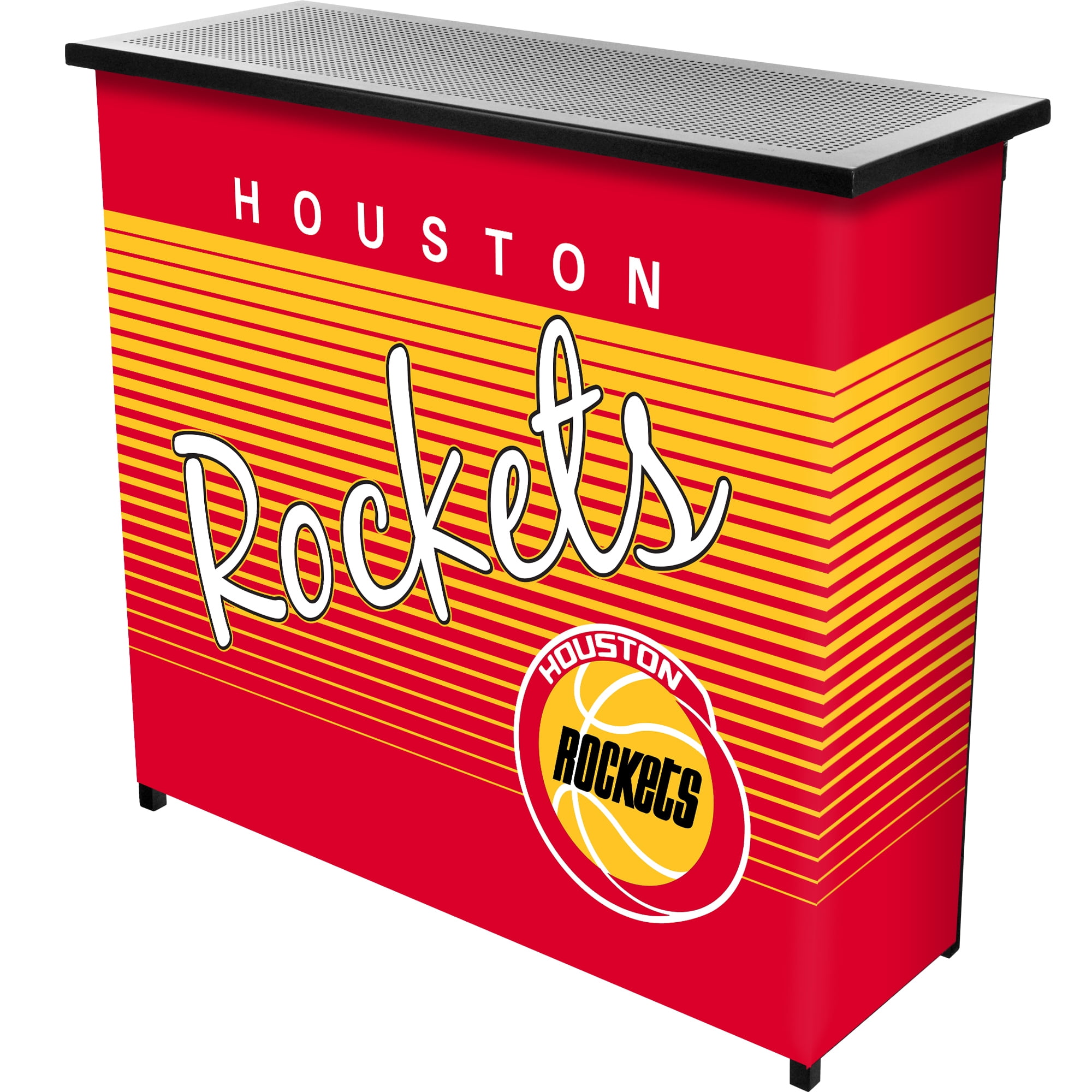 Houston Rockets Hardwood Classics Indoor or Outdoor Portable Bar with 2 ...