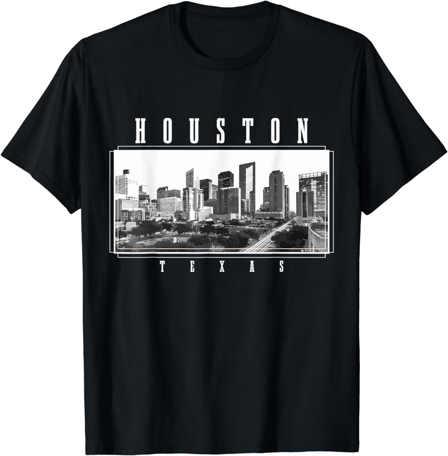Houston Skyline Texas Pride Vintage Houston T-Shirt - Walmart.com