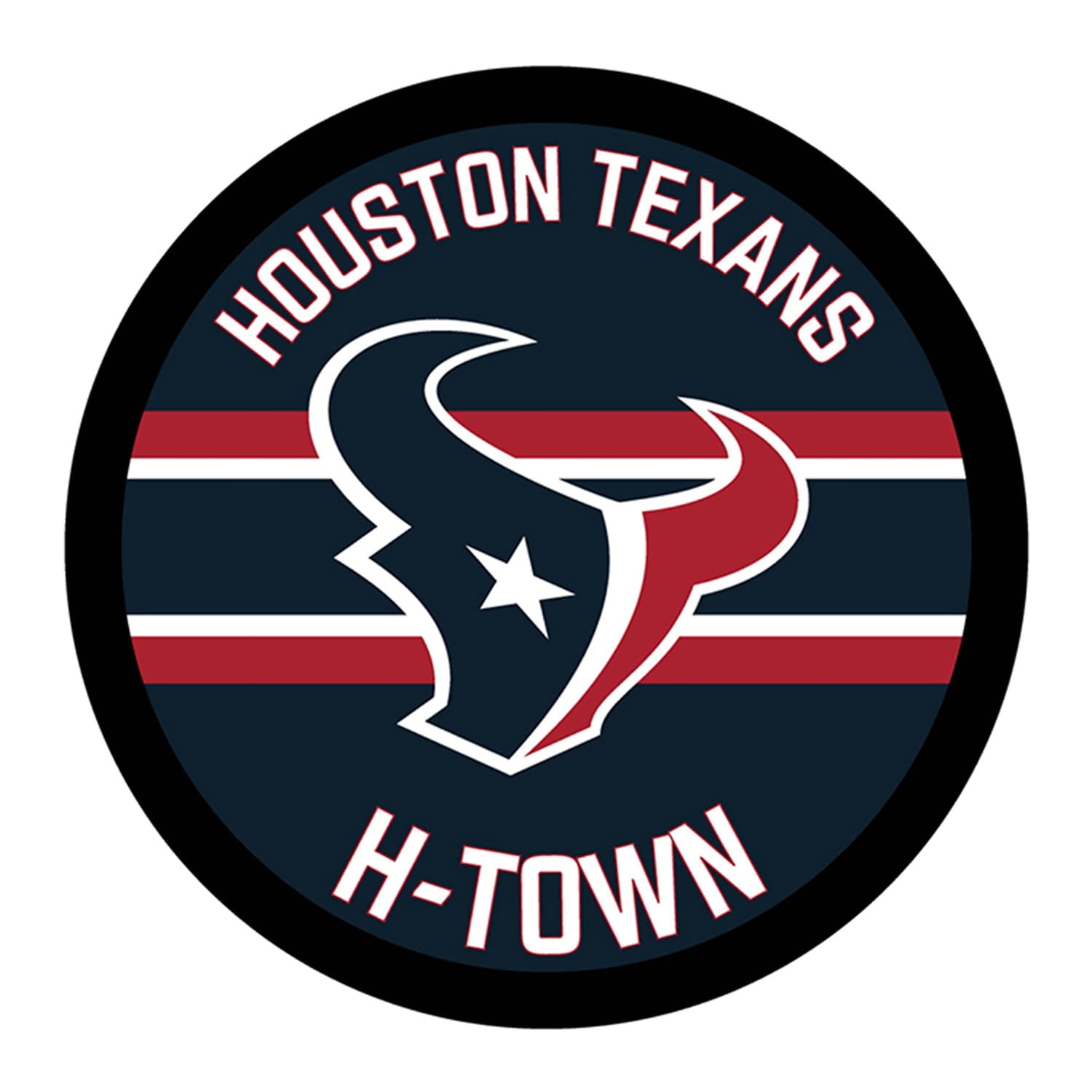 Houston Texans 15" Round LED Lit Wall Sign - Walmart.com