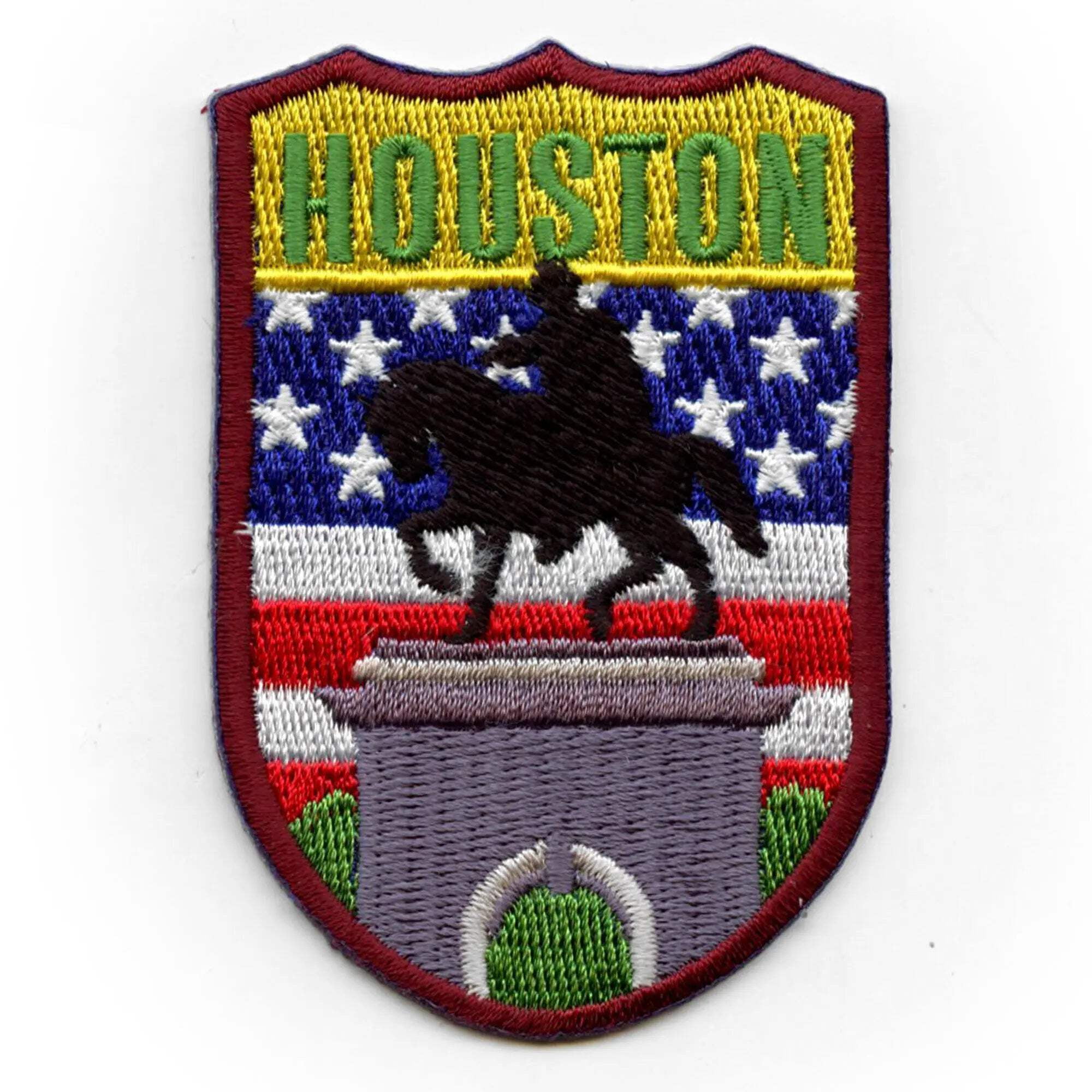 Houston Texas City Tourist Patch World Travel Badge Embroidered Iron On ...