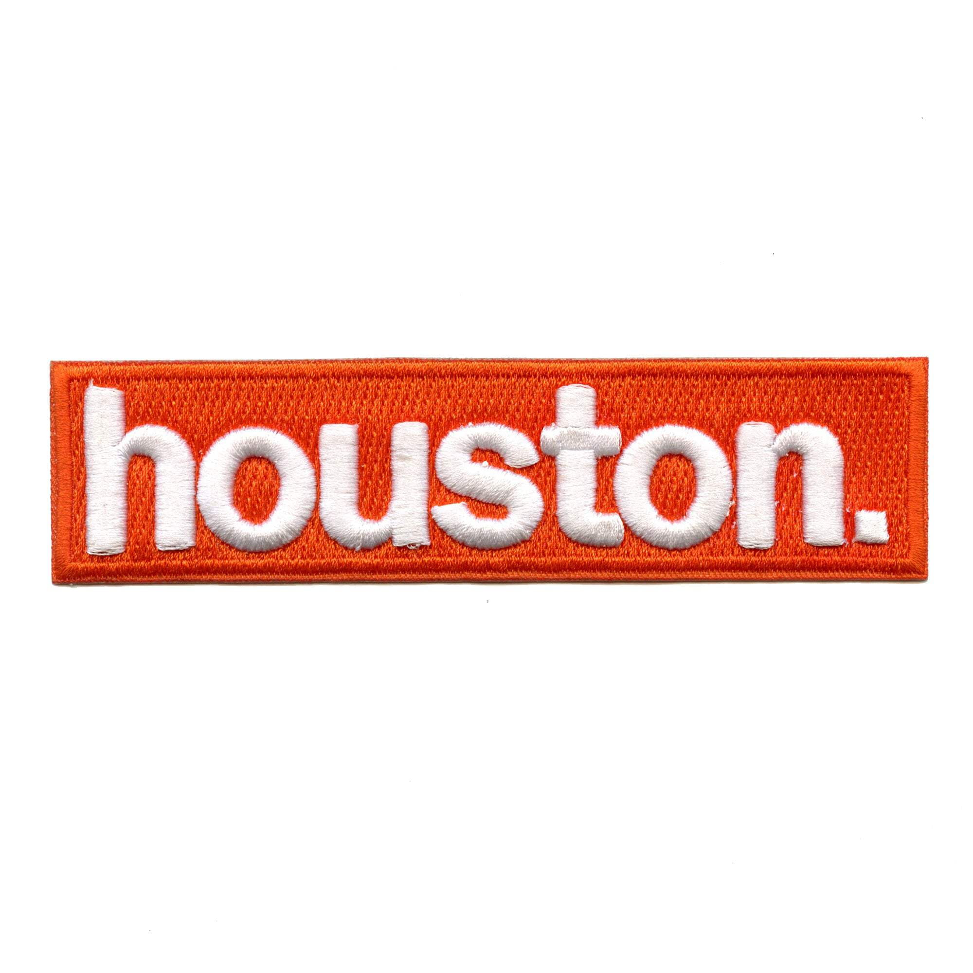 Houston Texas Puff Patch Orange White Logo Embroidered Iron On ...