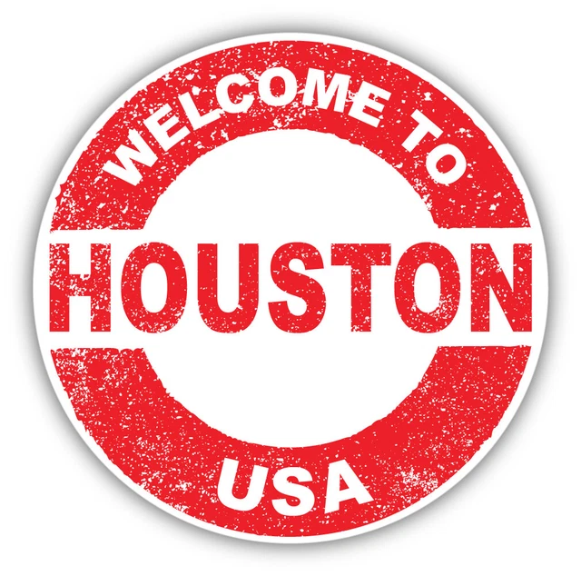 Houston Usa Grunge Sticker Phone Decal Water Bottle Stickers Car Decals ...