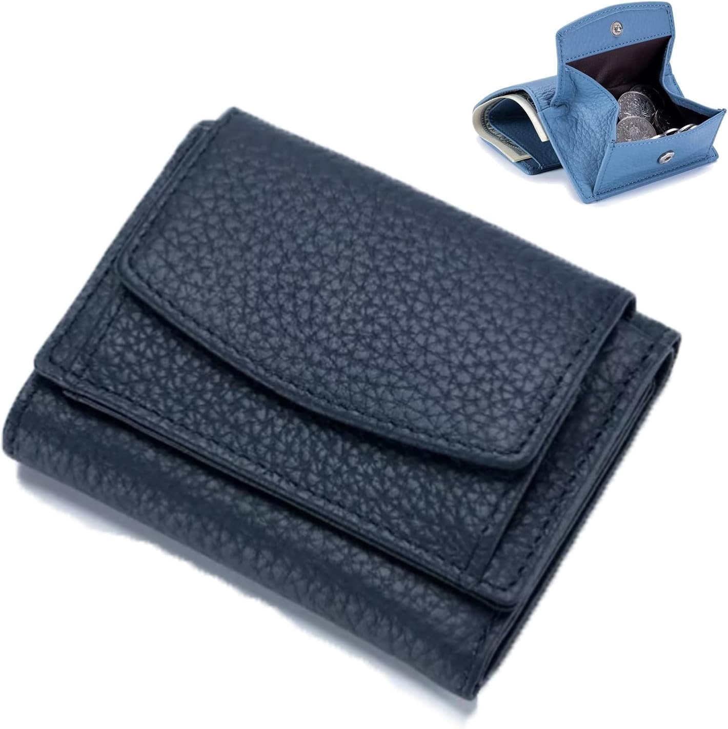 Houtangduty Mini Wallet, Houtndguter 2025 New Leather Rfid Blocking ...