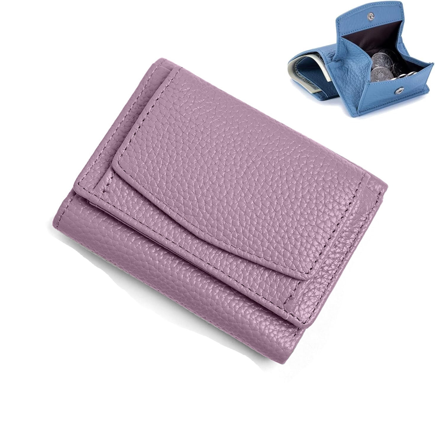 Houtangduty Mini Wallet, Houtndguter 2025 New Leather Rfid Blocking ...
