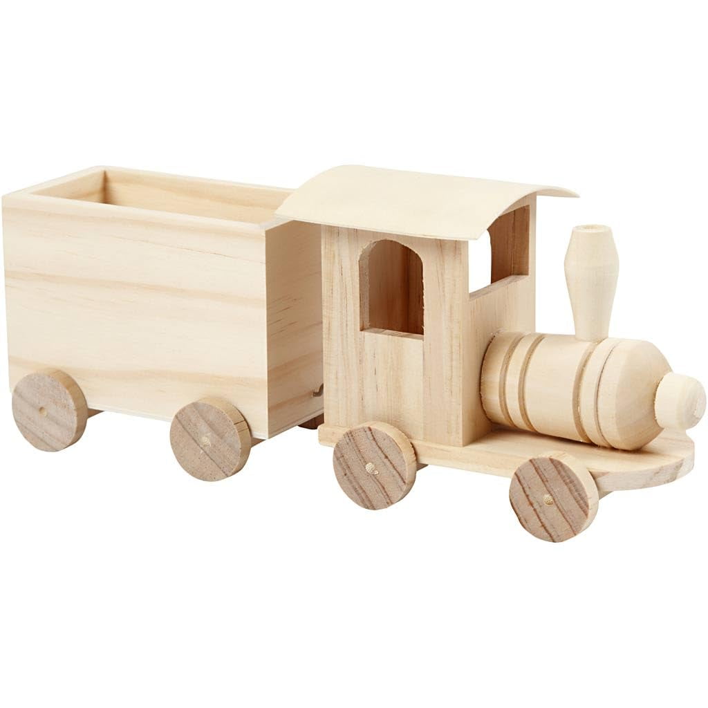Houten Trein met Wagon - Walmart.com