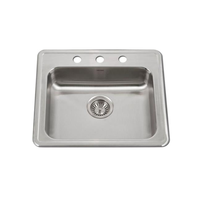 Houzer A2219-603-1 22 x 19 x 6 in. ADA Compliant Drop-in Top Mount 3 ...