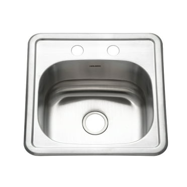 Elkay Dayton Stainless Steel 17" x 19" x 6-1/8", Single Bowl Drop-in Bar Sink - Walmart.com