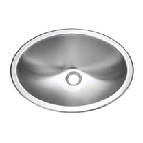 Houzer Opus 18 in Stainless Steel Undermount Single Oval Bowl Bathroom ...