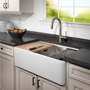 ALFI brand AB536-W White 36" Smooth Apron Single Bowl Fireclay Farm ...