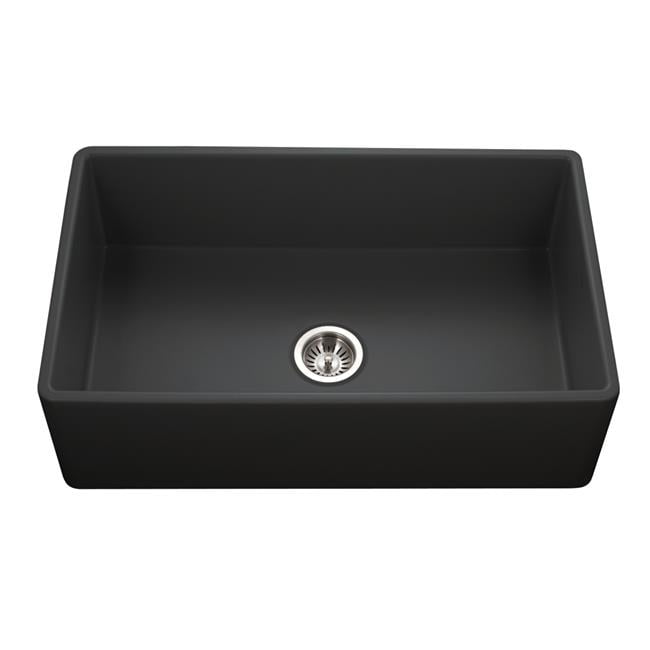 Houzer Ptg-4300-C Platus 33" Farmhouse Single Basin Fireclay Kitchen ...