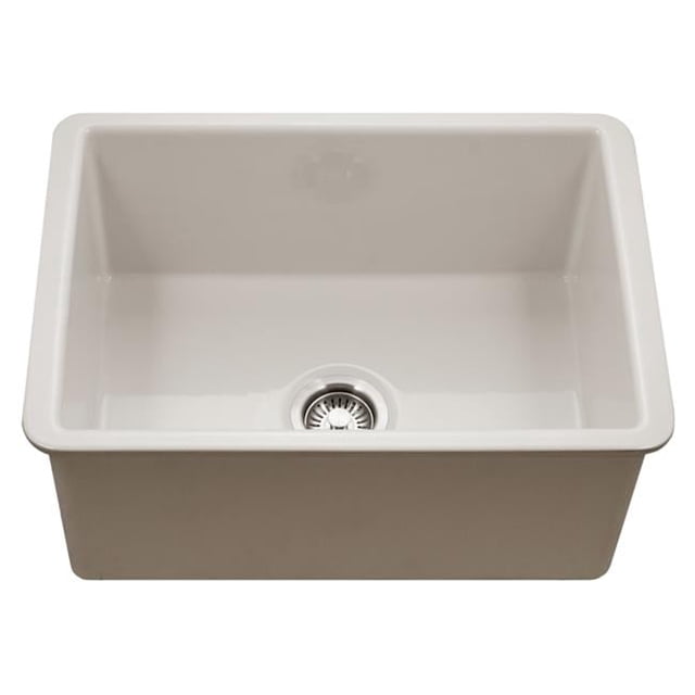 Houzer Ptu-2800-C Platus 25-1/2" Undermount Single Basin Fireclay ...