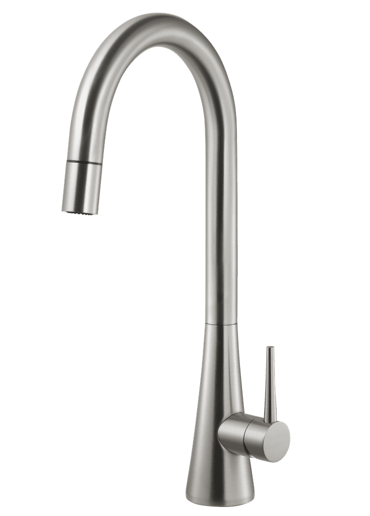 Houzer SOMPD-669-BN 17.875" Faucet Hole Brass Brushed Nickel Soma Pull ...