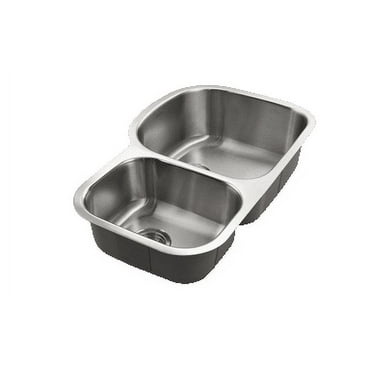 Wells Sinkware 32 in. 16 Gauge Undermount 60-40 Double Bowl Stainless ...